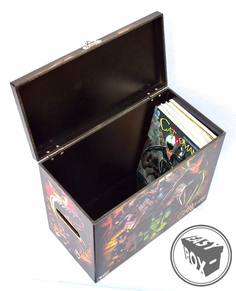 Catwoman Large Comic Book Hard Box Chest MDF - Etsy