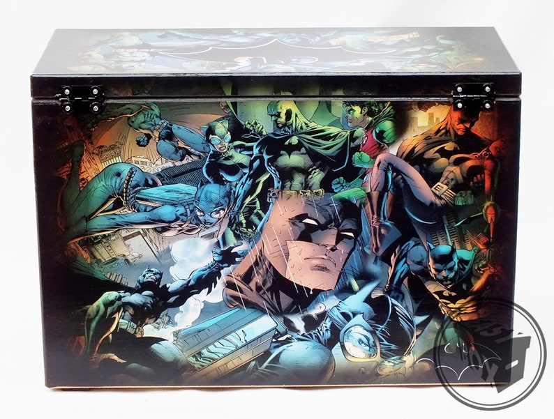 Large Comic Book Hard Storage Box Chest MDF Batman Hush | Etsy