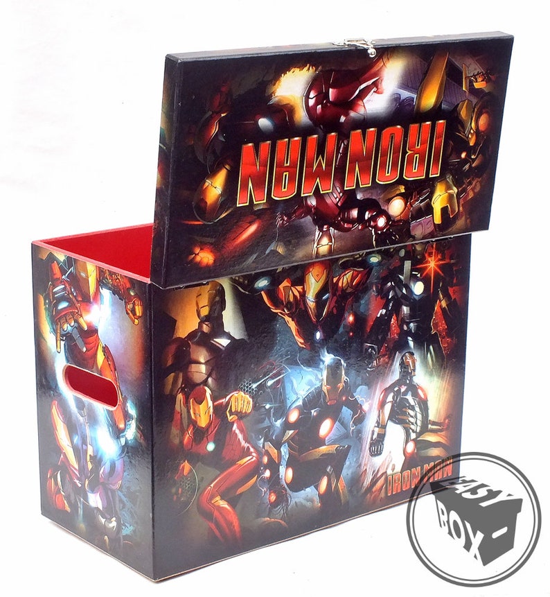 Iron Man - Large Comic Book Hard Storage Box Chest MDF - Etsy