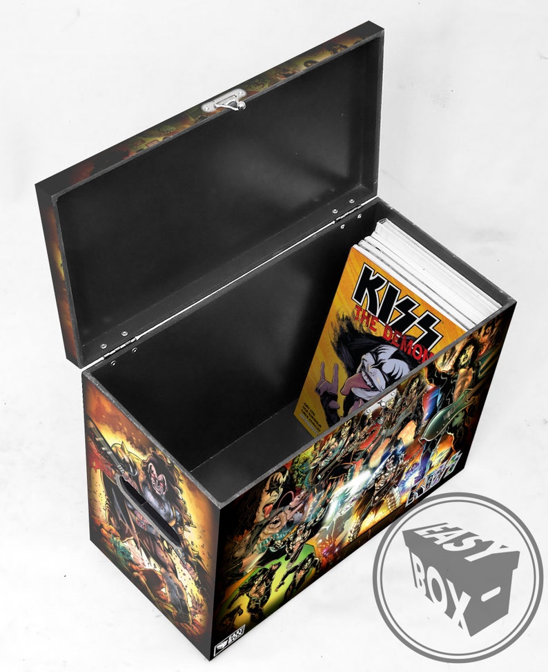 Kiss Large Comic Book Hard Box Chest MDF - Etsy
