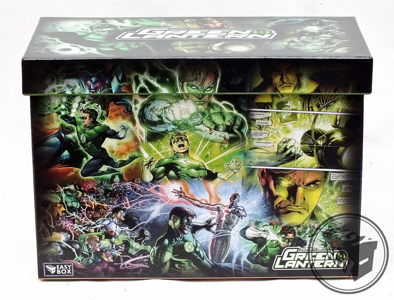 Large Comic Book Hard Box MDF Green Lantern - Etsy