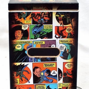 Large Comic Book Hard Storage Box Chest MDF Batman 40's - Etsy