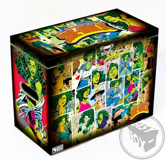 She-hulk John Byrne Large Comic Book Hard Box Chest MDF - Etsy