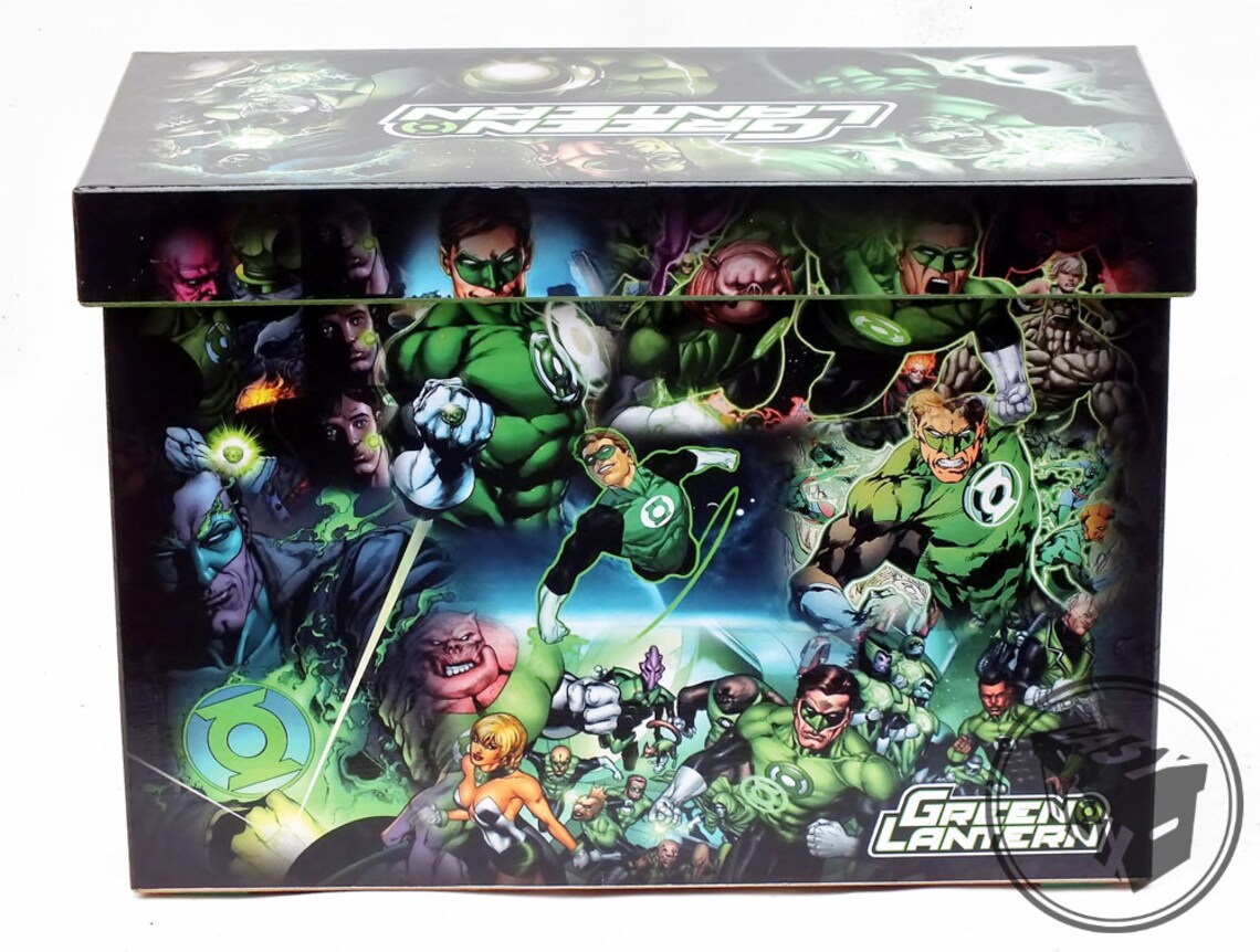 Large Comic Book Hard Box MDF Green Lantern - Etsy