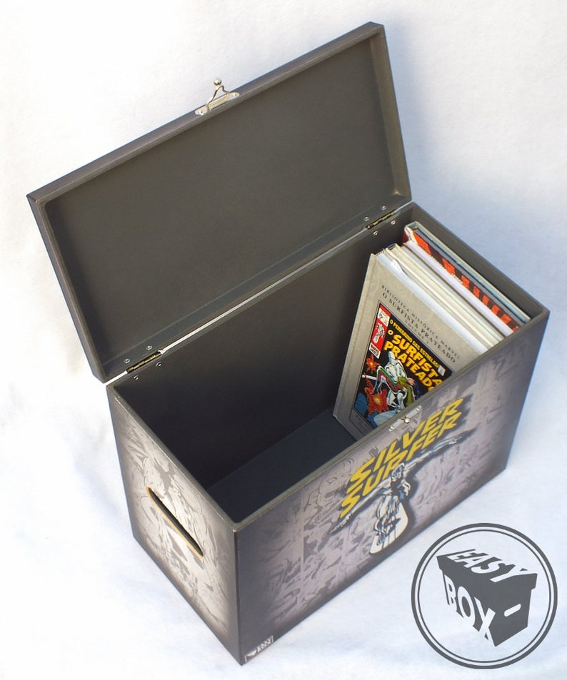 Large Comic Book Hard Box Chest MDF the Silver Surfer | Etsy