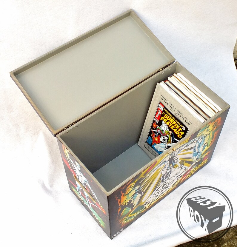 Silver Surfer Large Comic Book Hard Box Chest MDF | Etsy