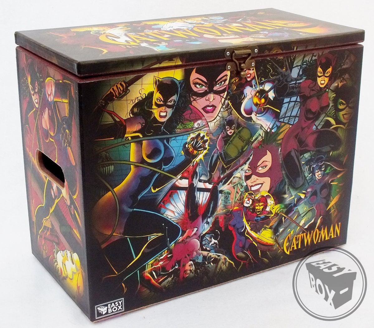 Catwoman 90s by Jim Balent Large Comic Book Hard Box Chest | Etsy