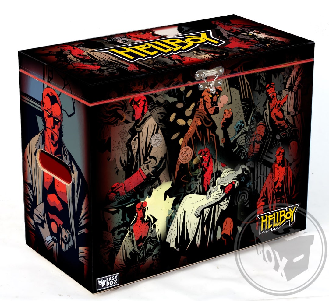 Large Comic Book Hard Storage Box Chest MDF Hellboy - Etsy