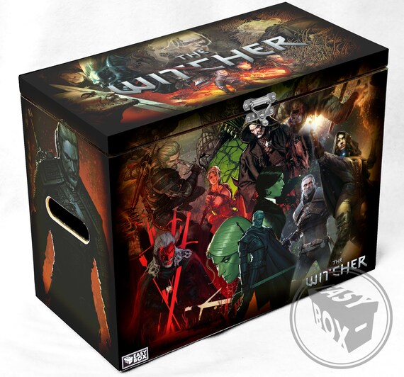 The Witcher Large Comic Book Hard Box Chest MDF | Etsy