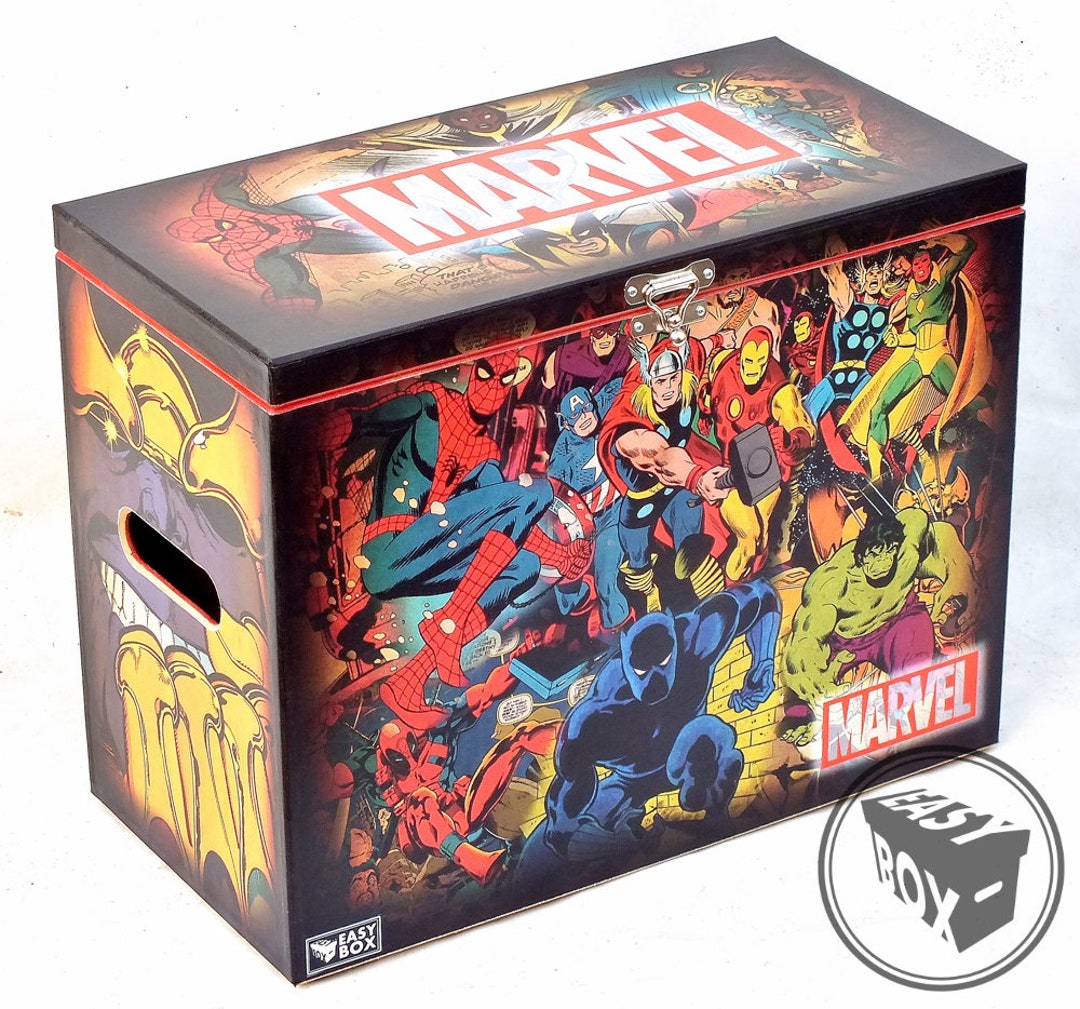 Marvel Classics Large Comic Book Hard Box Chest MDF - Etsy