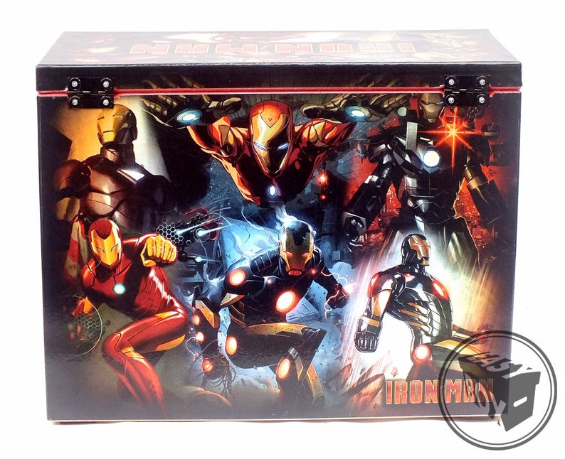 Iron Man Large Comic Book Hard Storage Box Chest MDF - Etsy