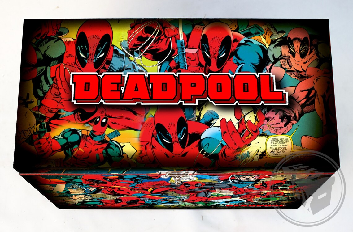 Deadpool 90's Large Comic Book Hard Box Chest MDF | Etsy