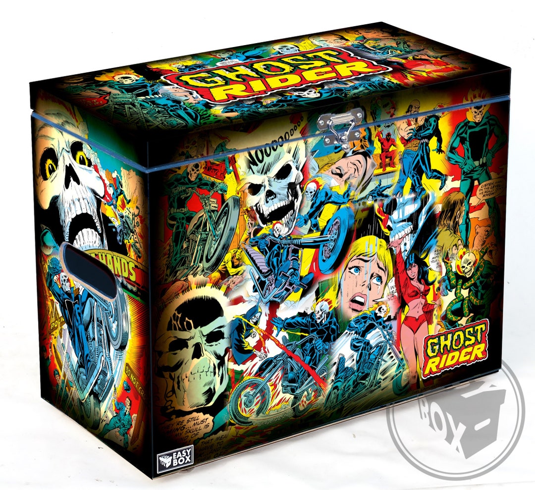 Ghost Rider - Classic - Large Comic Book Hard Box Chest MDF - Etsy