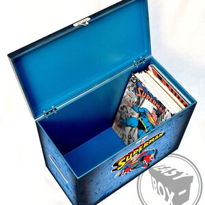 Superman - Large Comic Book Hard Box Chest MDF - Etsy