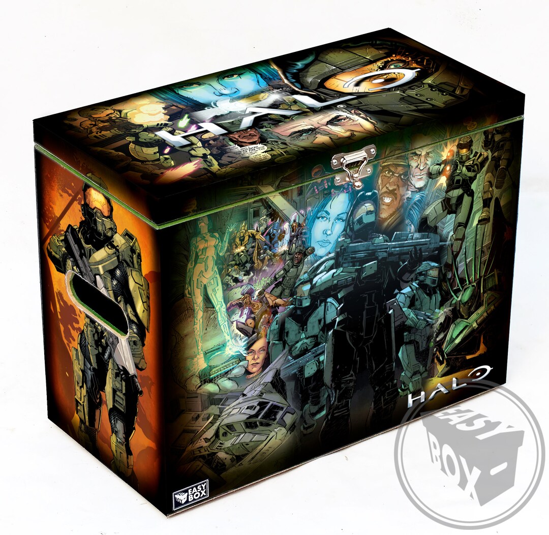Halo - Large Comic Book Hard Box Chest MDF - Etsy