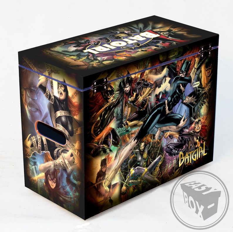 Batgirl barbara Gordon Large Comic Book Hard Box Chest MDF | Etsy