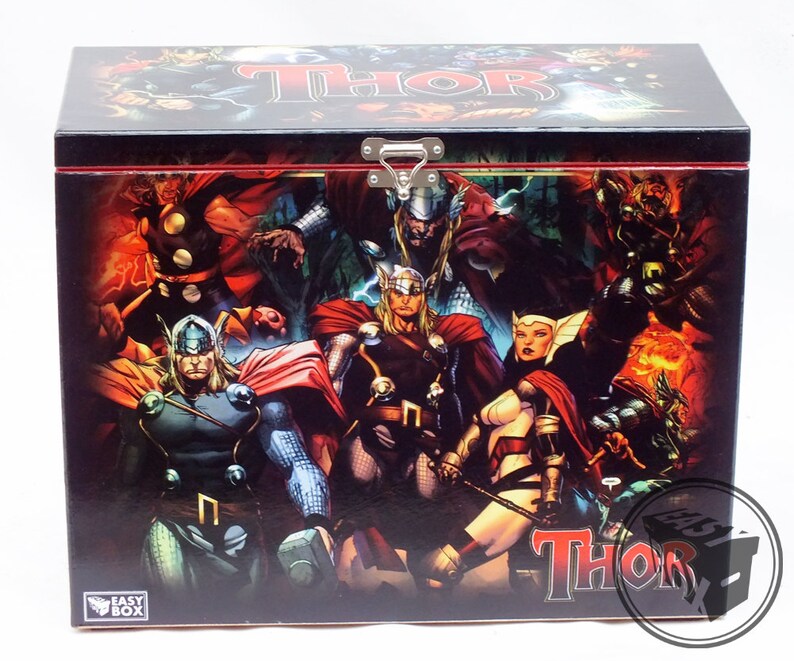 Large Comic Book Hard Storage Box Chest MDF Thor - Etsy