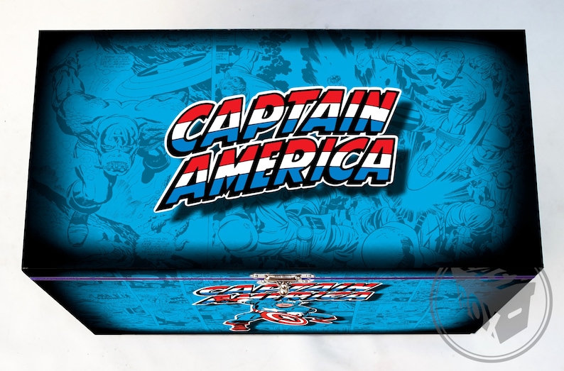 Captain America Large Comic Book Hard Box Chest MDF - Etsy