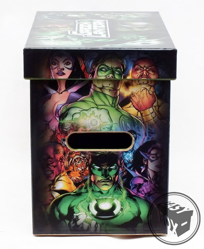 Large Comic Book Hard Box MDF Green Lantern - Etsy