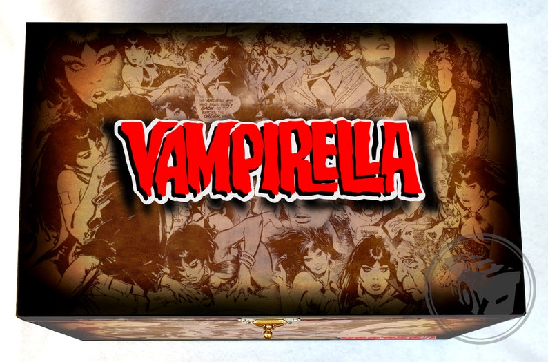 Vampirella (old Style) - Large Comic Book Magazine Hard Box Chest MDF ...