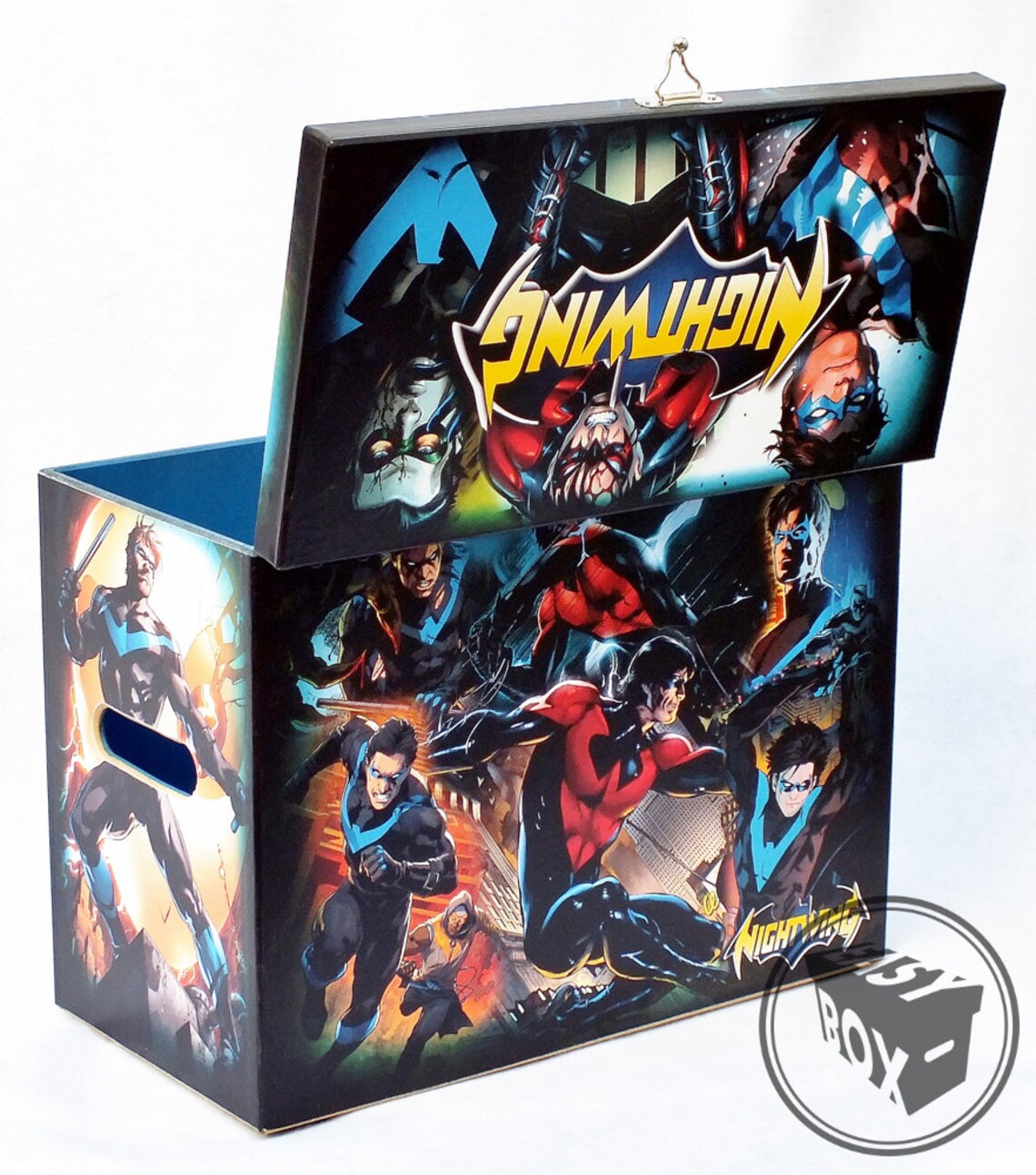 Nightwing - Large Comic Book Hard Storage Box Chest MDF - Etsy