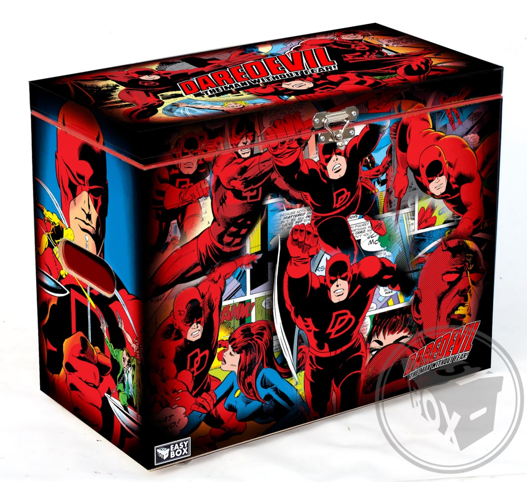 Large Comic Book Hard Box Chest MDF Daredevil Classics - Etsy