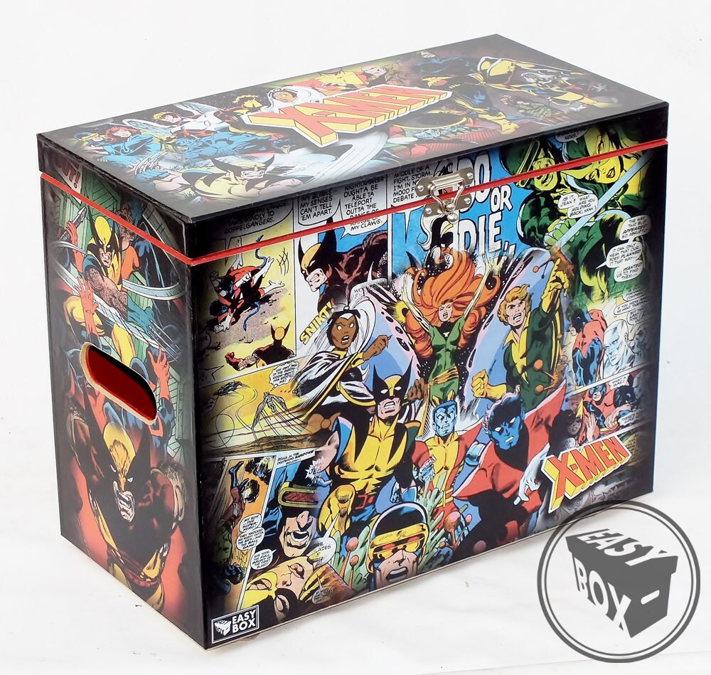 X-men - Large Comic Book Hard Box Chest MDF - Etsy