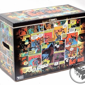 Large Comic Book Hard Storage Box Chest MDF Batman 40's - Etsy