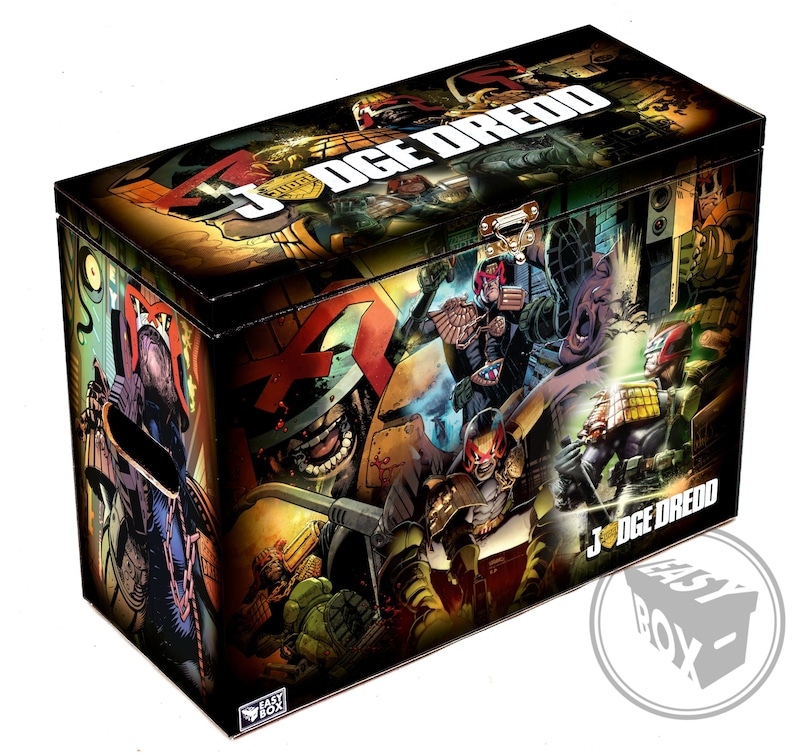 Judge Dredd Large Comic Book Magazine Hard Box Chest MDF - Etsy