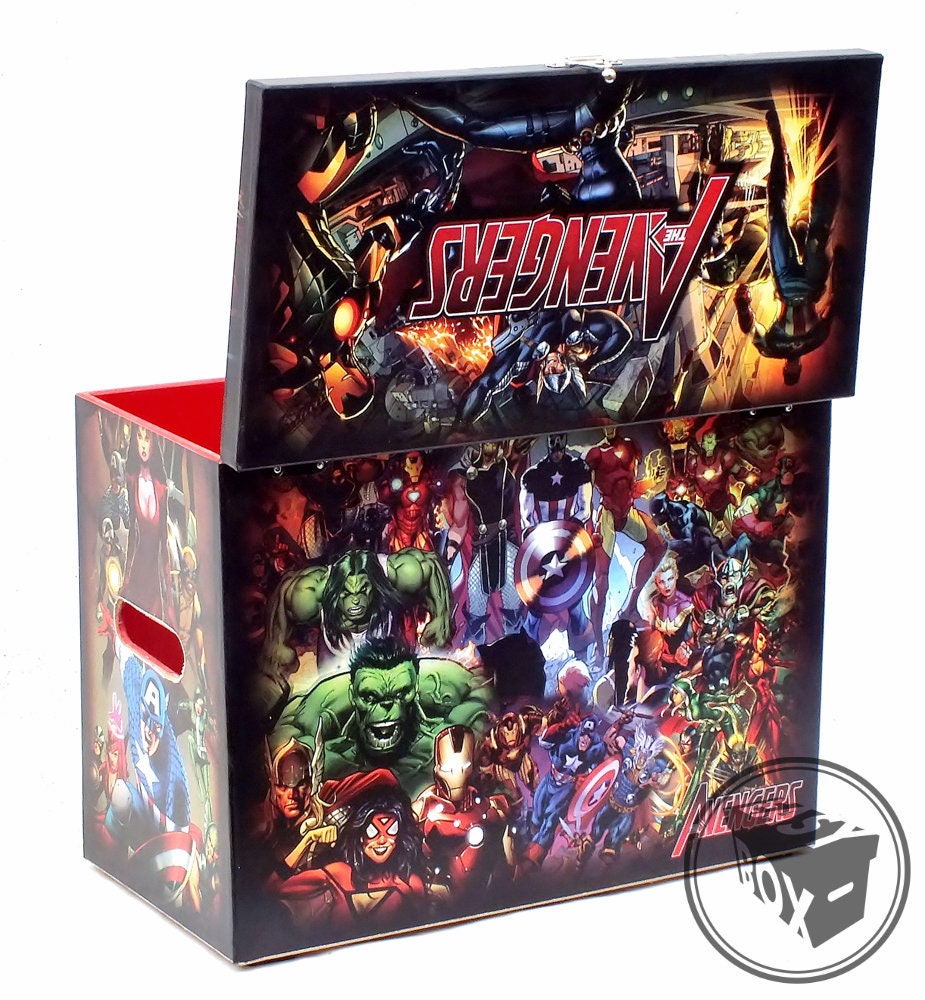 Avengers Large Comic Book Hard Storage Box Chest MDF - Etsy