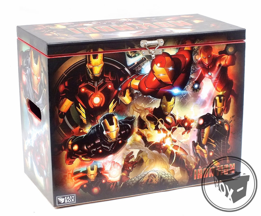 Iron Man - Large Comic Book Hard Storage Box Chest MDF - Etsy