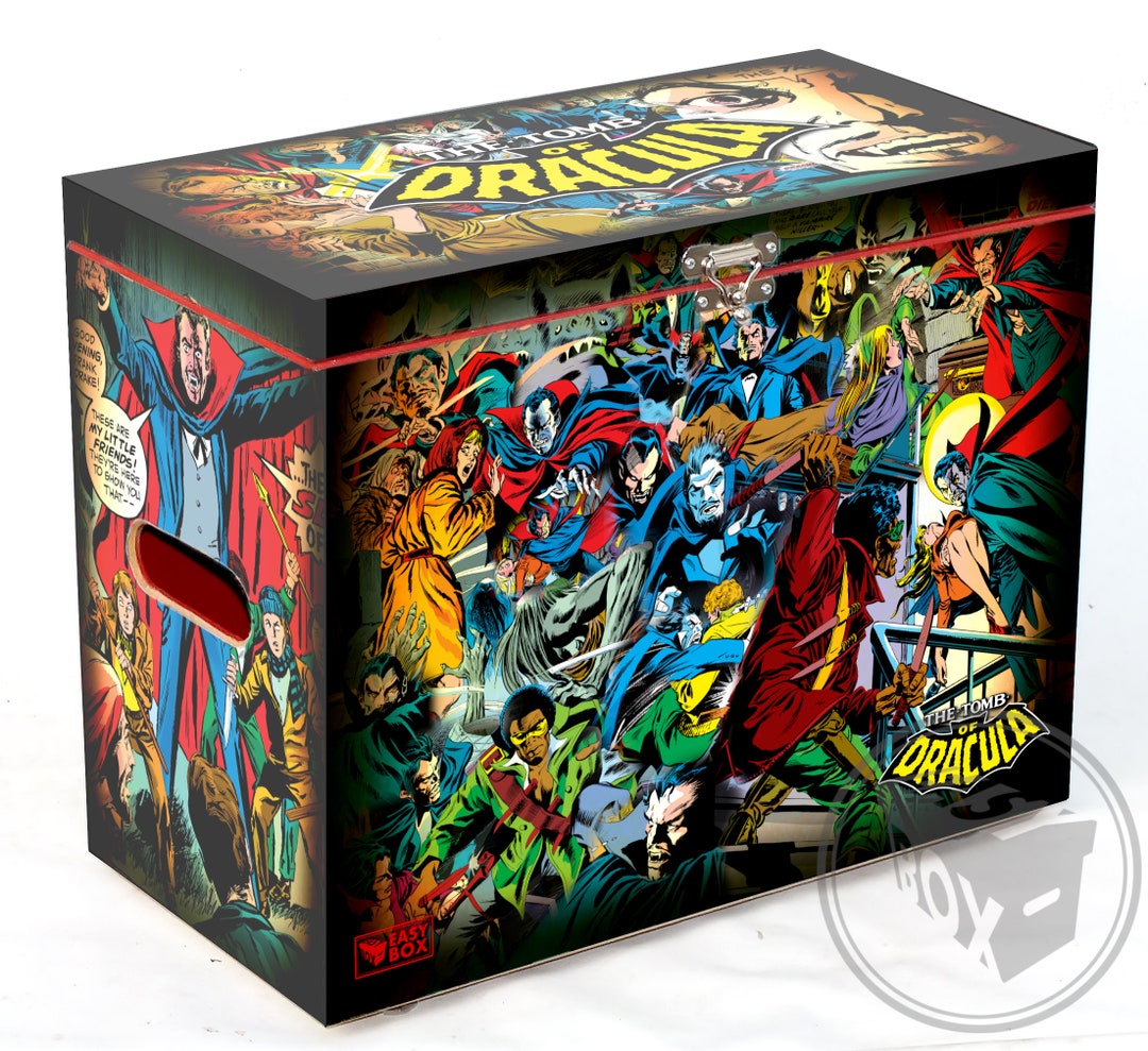 Dracula - Large Comic Book Hard Box Chest MDF - Etsy