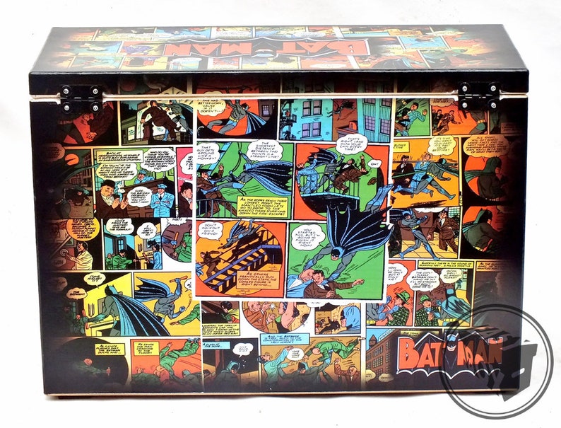 Large Comic Book Hard Storage Box Chest MDF Batman 40's - Etsy