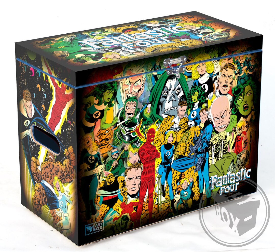 Fantastic Four 80's Large Comic Book Hard Box Chest MDF - Etsy