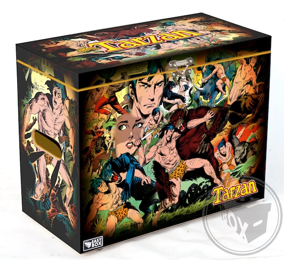 Tarzan by Joe Kubert Large Comic Book Hard Box Chest MDF | Etsy