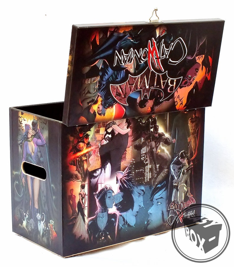 Batman & Catwoman Large Comic Book Hard Box Chest MDF - Etsy