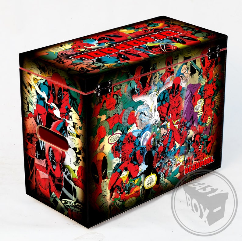Deadpool 90's Large Comic Book Hard Box Chest MDF | Etsy