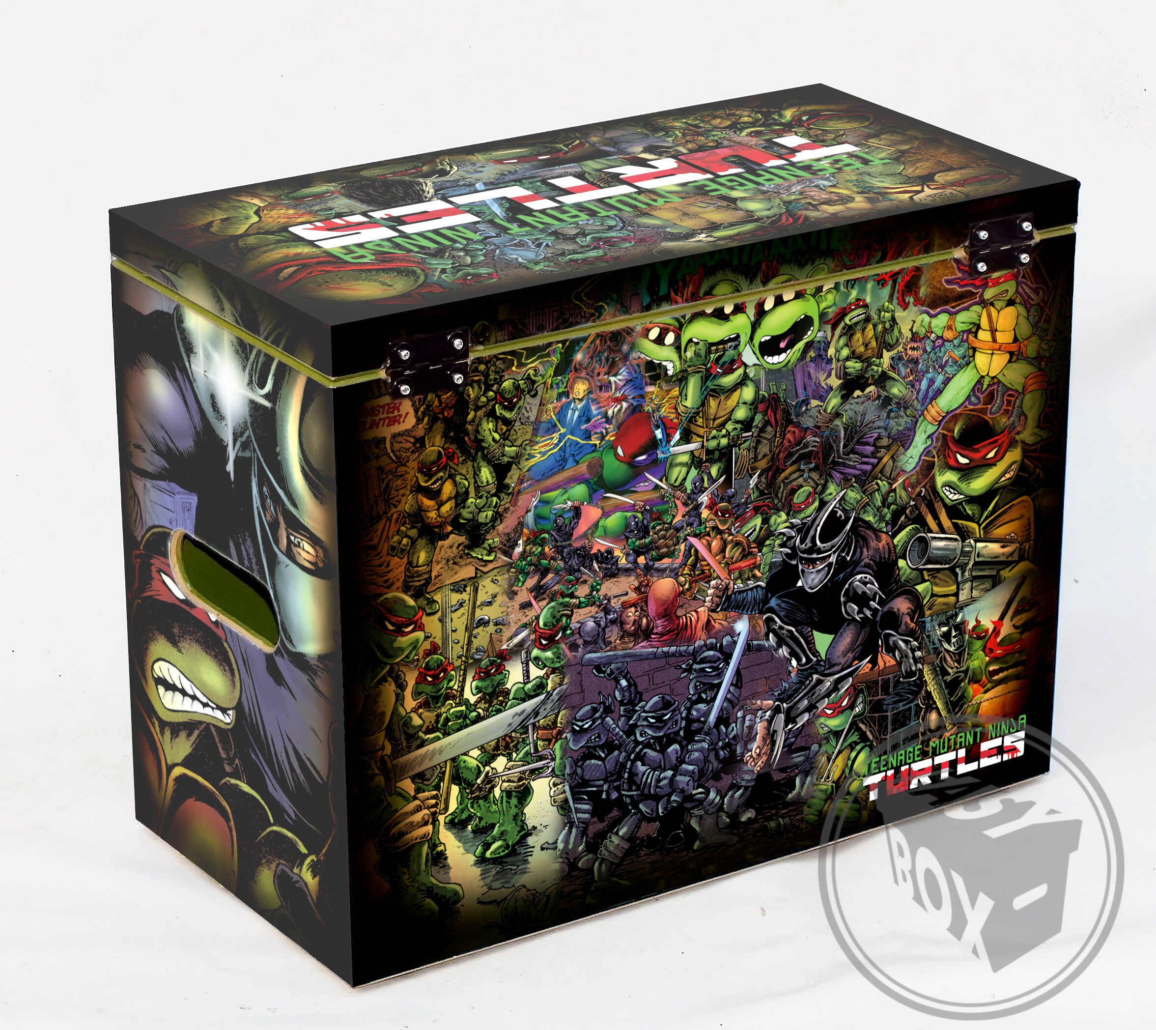 Teenage Mutant Ninja Turtles - Large Comic Book Hard Box Chest MDF - Etsy