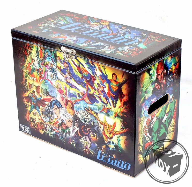 Large Comic Book Hard Box Chest MDF Legion of Super Heroes - Etsy