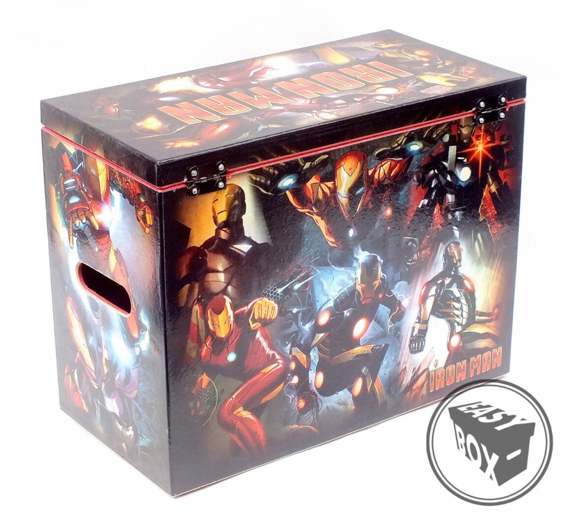 Iron Man Large Comic Book Hard Storage Box Chest MDF - Etsy