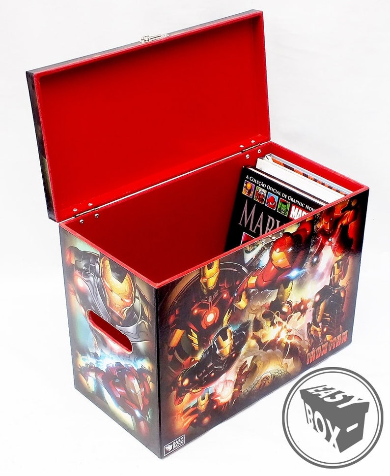 Iron Man Large Comic Book Hard Storage Box Chest MDF - Etsy