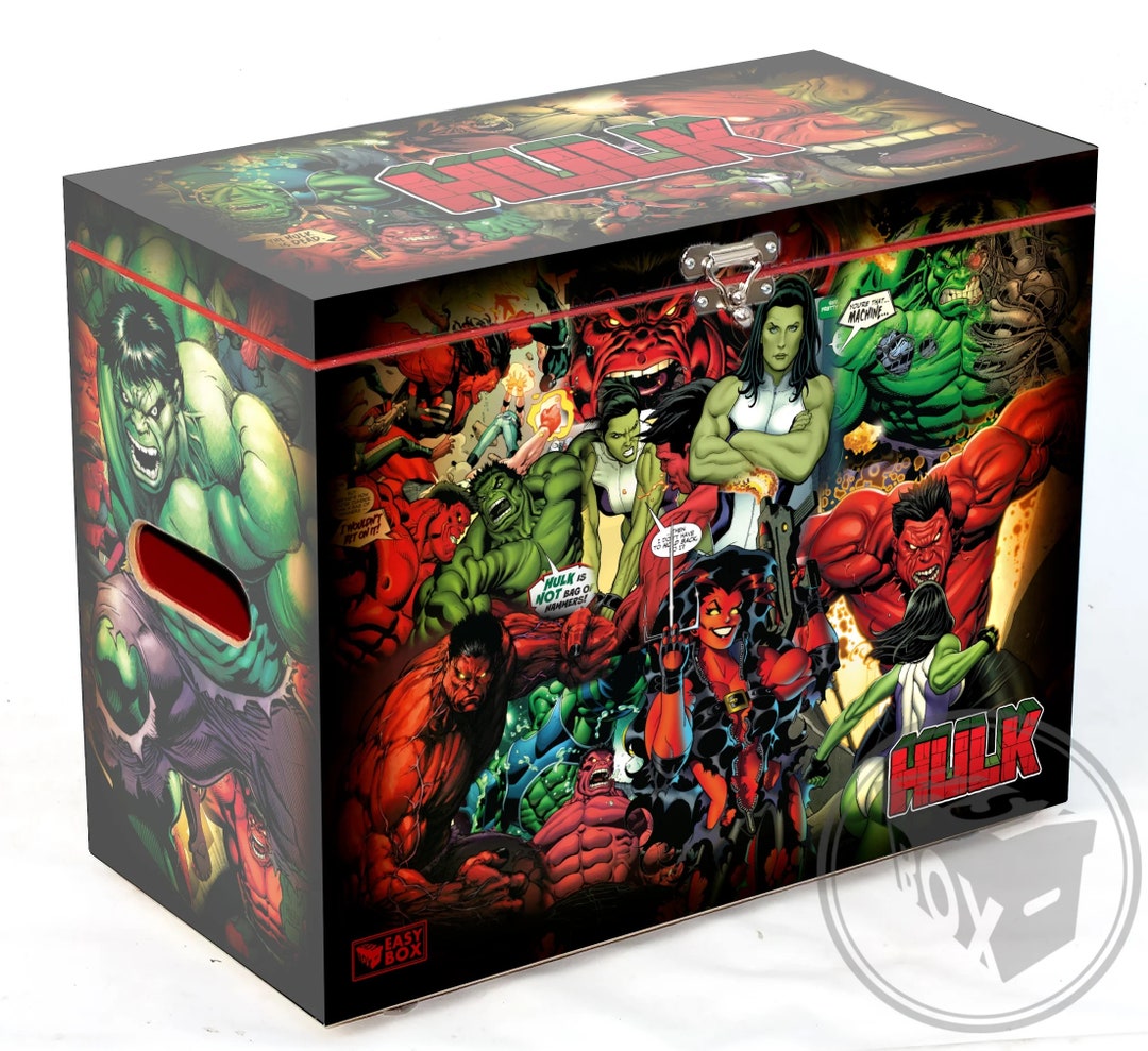 Hulk - Large Comic Book Hard Box Chest MDF - Etsy UK