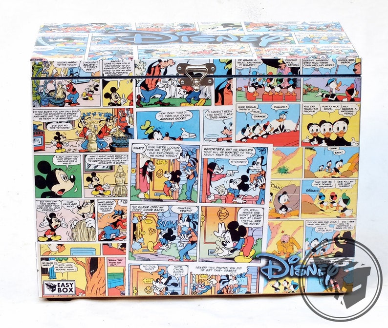 Large Comic Book Hard Storage Box Chest MDF Disney - Etsy