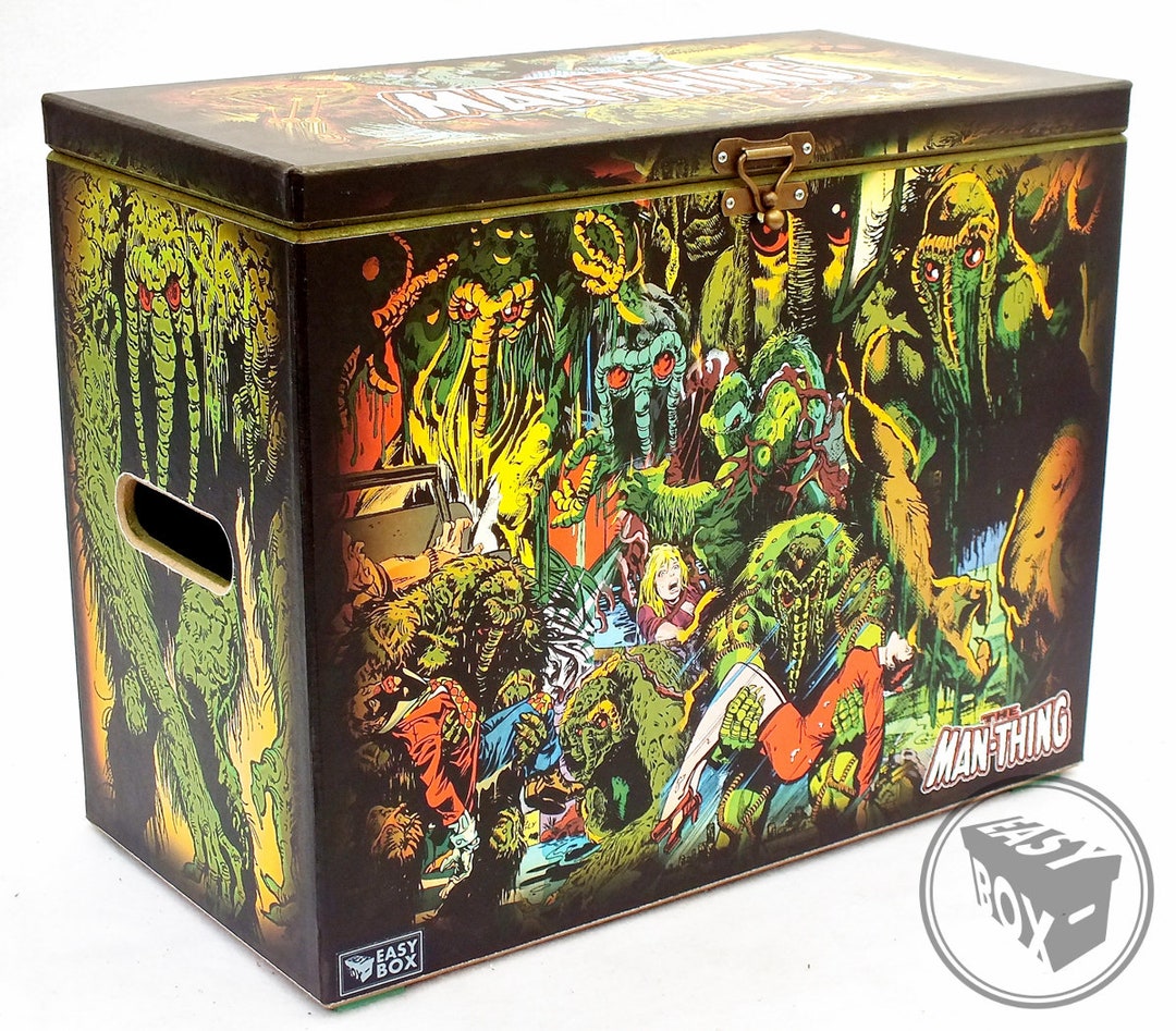 Man-thing - Large Comic Book Hard Box Chest MDF - Etsy