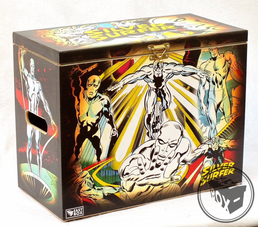 Silver Surfer - Large Comic Book Hard Box Chest MDF - Etsy