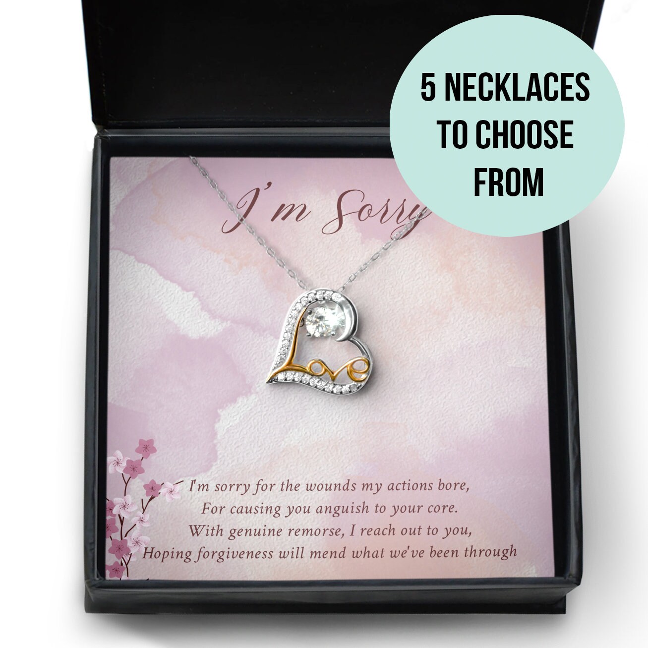 Apology Necklace for Her Forgiveness Gift for Girlfriend - Etsy