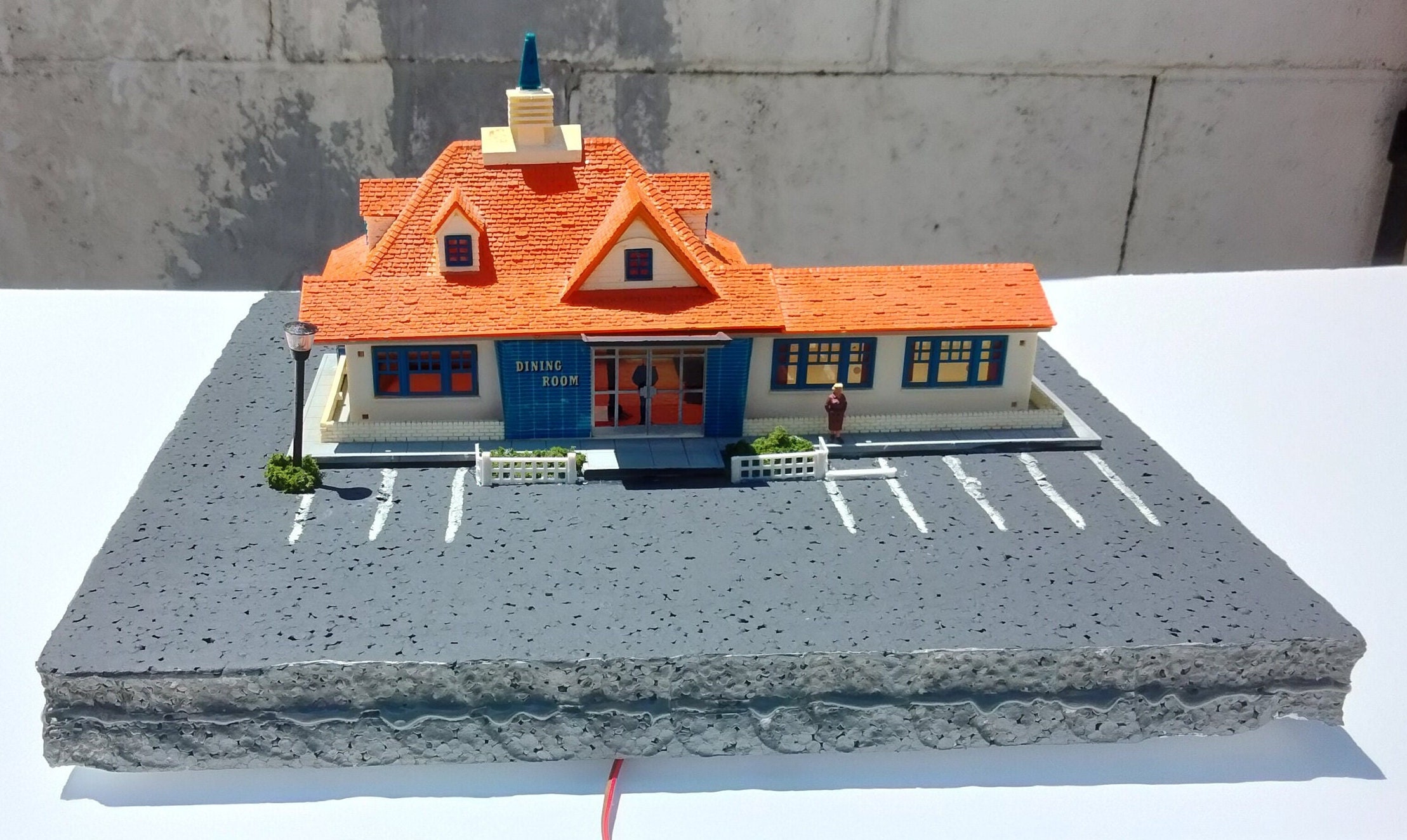 HO 1:87 Scale Model of A Family Restaurant. - Etsy