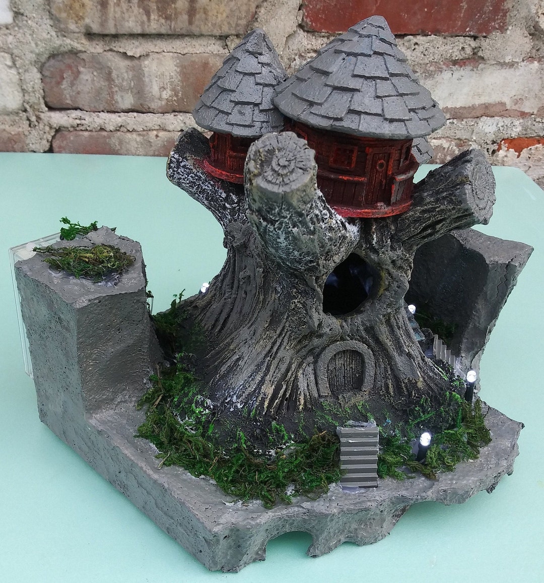 HO 1:87 Scale Model Family Treehouse in the Forest. - Etsy