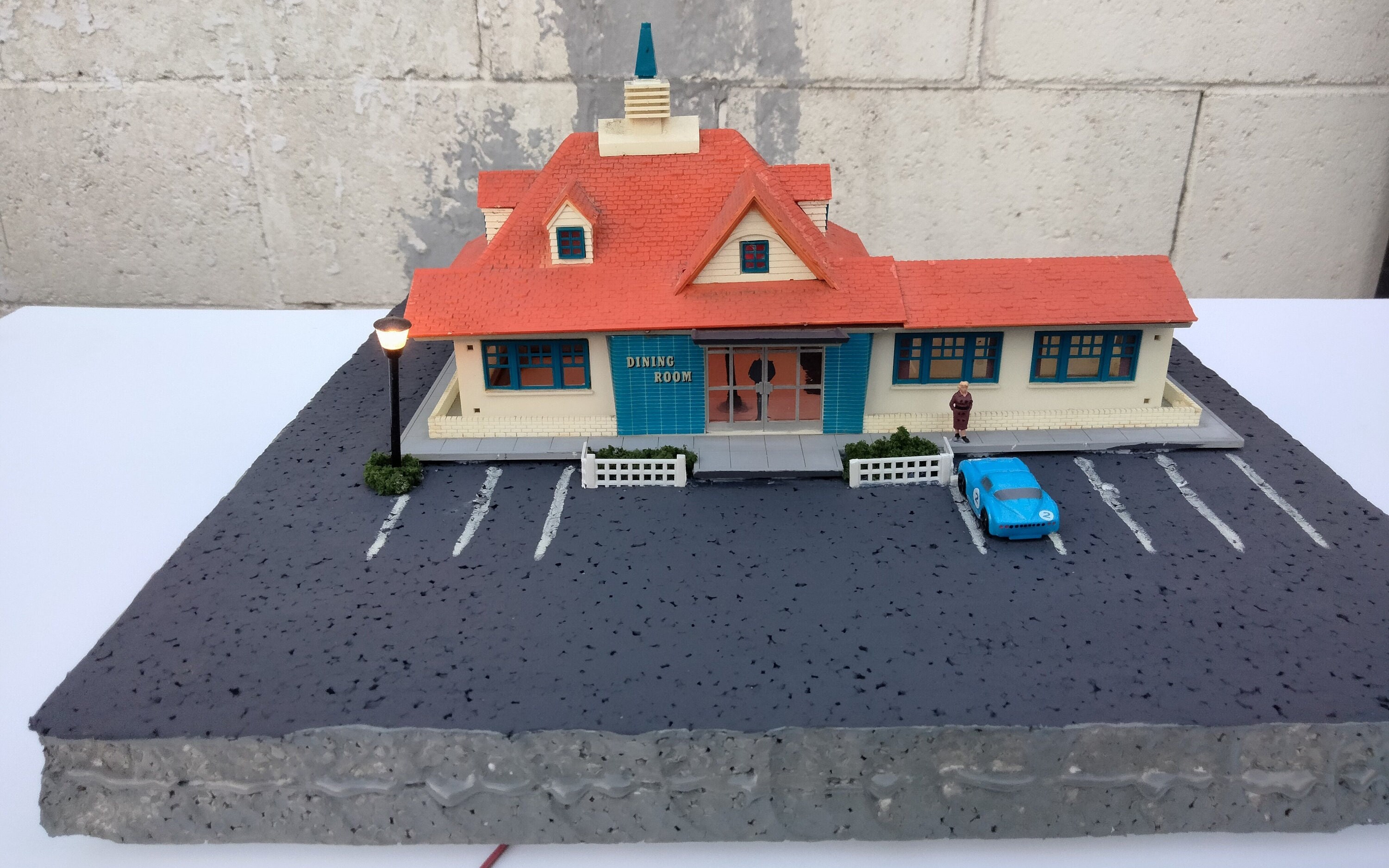 HO 1:87 Scale Model of A Family Restaurant. - Etsy