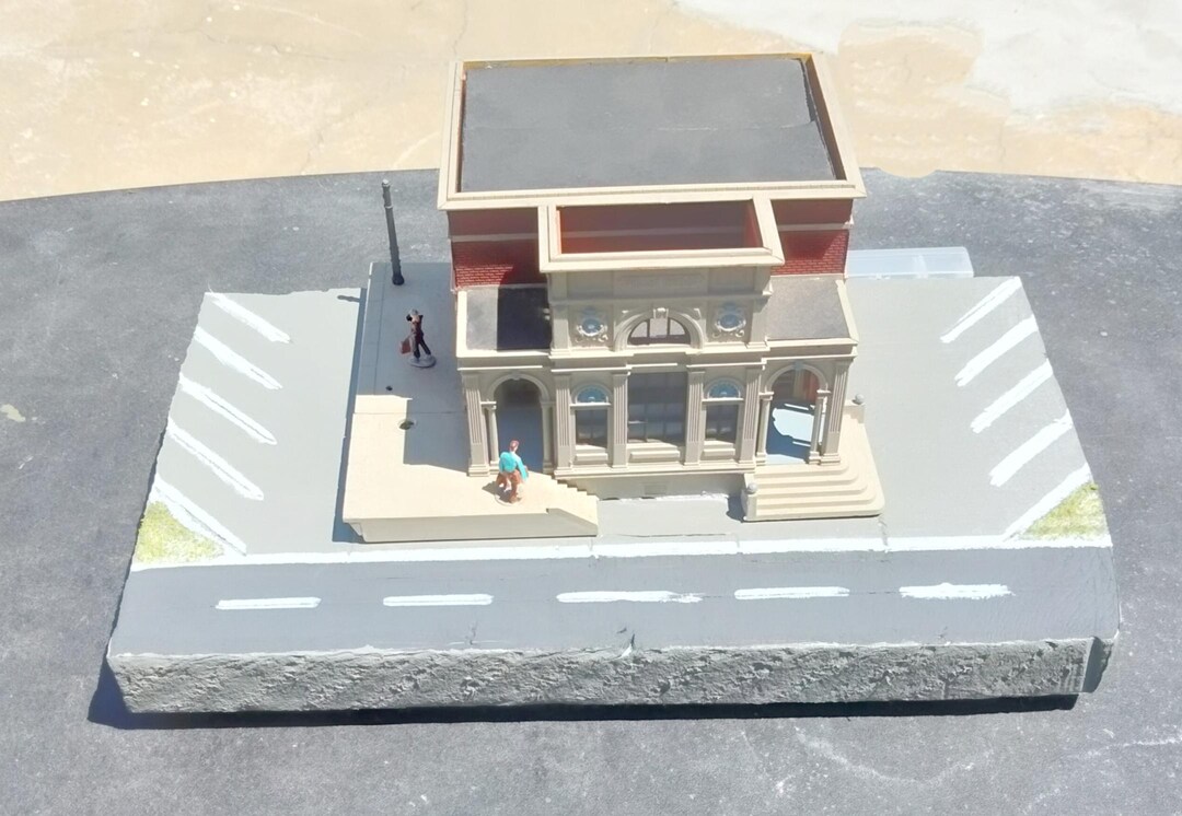 Miniature Scale Model of a Bank and Trust. - Etsy